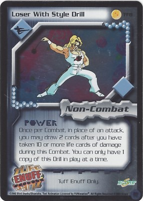 TCG 8 Dragon Ball Z: LOSER WITH STYLE DRILL #TF8 TUFF ENUFF Promo Foil ...