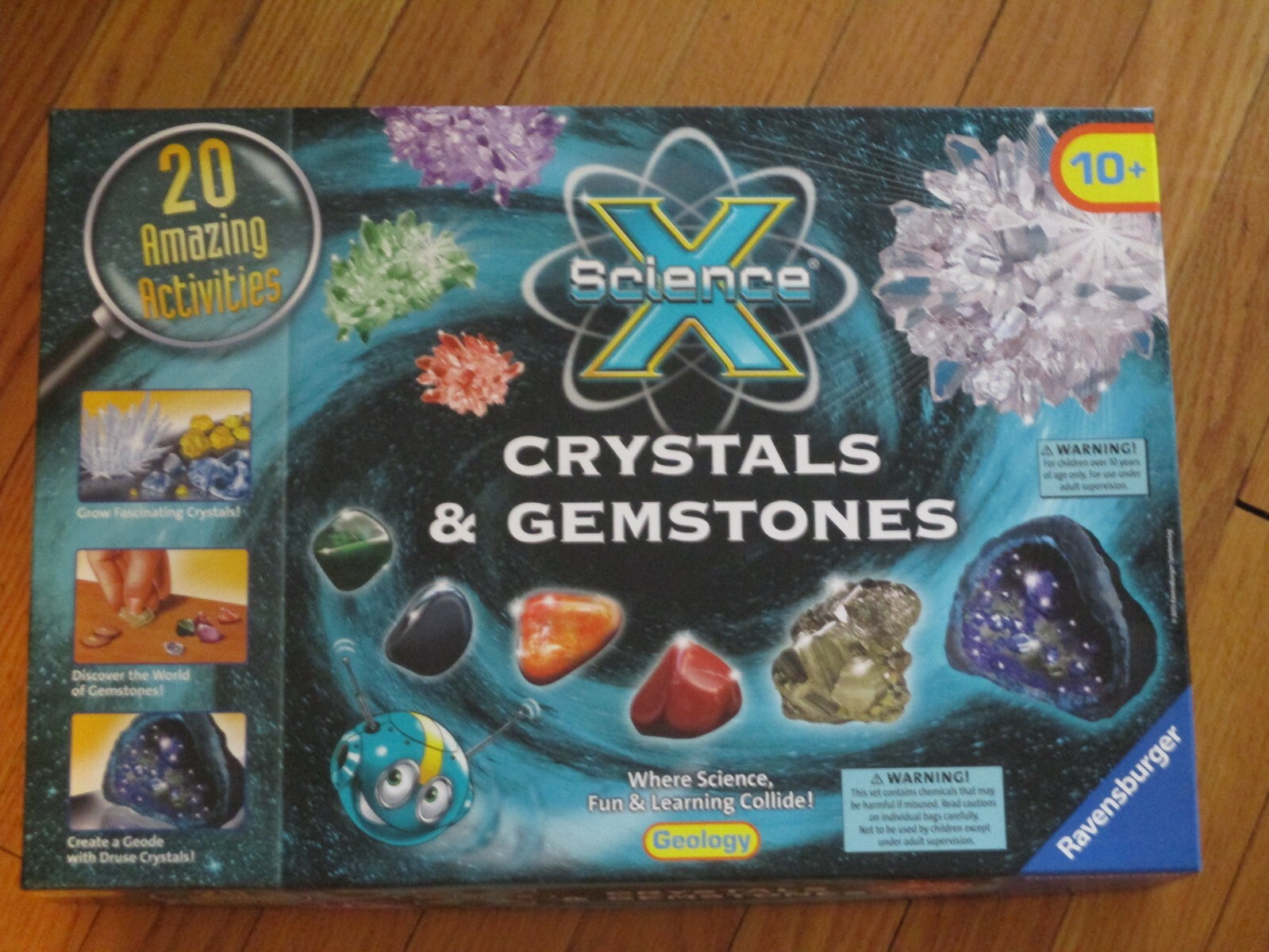 New Ravensburger Science X Crystals & Gemstones Kit Geology 2013 STEM ...