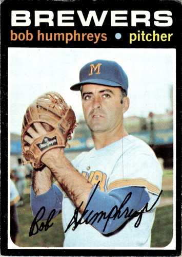 1971 Topps Bob Humphreys Milwaukee Brewers #236 | eBay