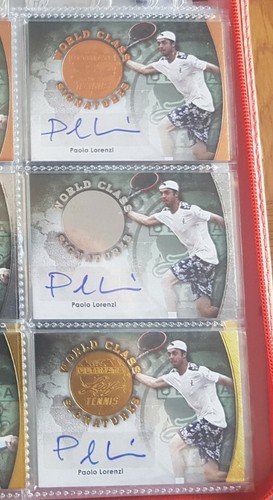 2015 Ultimate Leaf Tennis World Class Signature Paolo Lorenzi Bronze ...