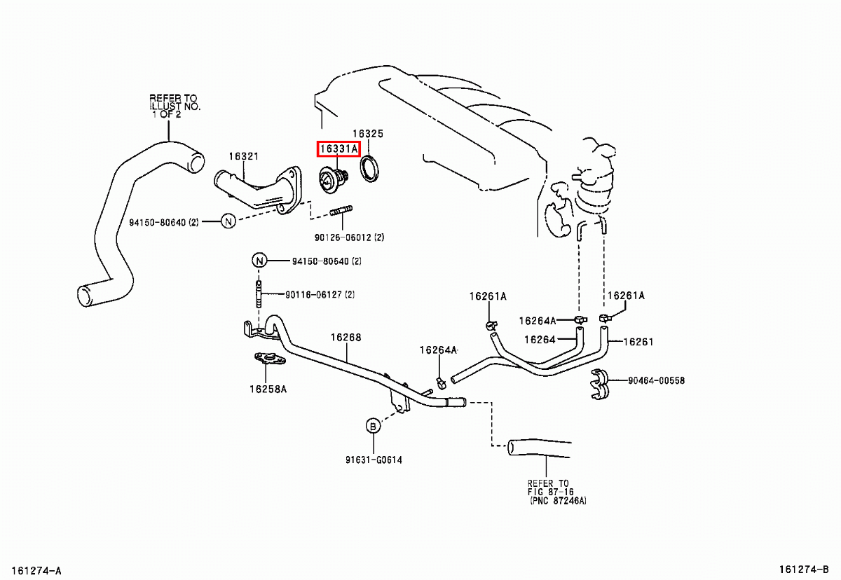 Genuine Corolla ZZE122 ZZE121 ZZE120 ZRE152 ZRE151 ZRE142 1.8 1.6 1.4 ...