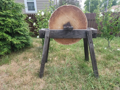 Vintage Antique Grinding Wheel Sharpening Stone | eBay
