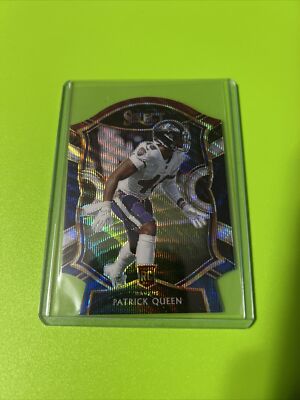 2021 Panini Select Patrick Queen Prizm Wave Die Cut Concourse Rookie ...