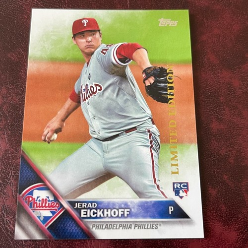 2016 Topps Set JERAD EICKHOFF ROOKIE LIMITED EDITION PARALLEL #2 PHILLIES | eBay