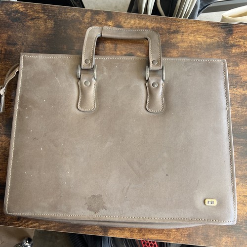 Vintage Used HiT Taupe Brown Attache Case Briefcase | eBay