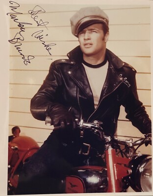 Marlon Brando "Johnny Strabler The Wild One" Signed Autographed Photo ...