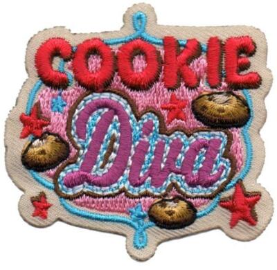 Girl COOKIE DIVA Cookies Seller Daisy Brownie Patches Crests Badges ...