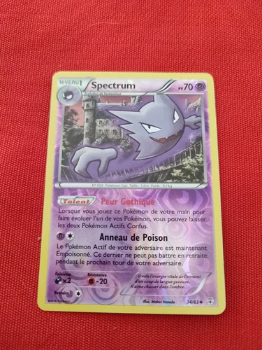 SPECTRUM 34/83 PV70 HOLO REVERSE XY GÉNÉRATIONS CARTE POKEMON FR RARE ...