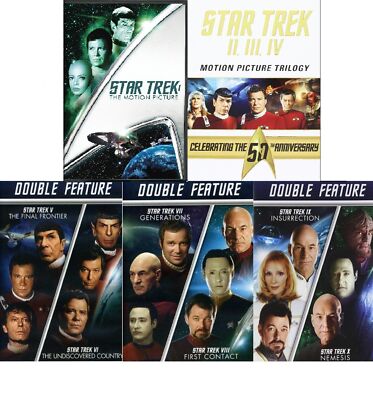 Star Trek 10 Movie DVD Collection: Motion Picture 1-10 New | eBay
