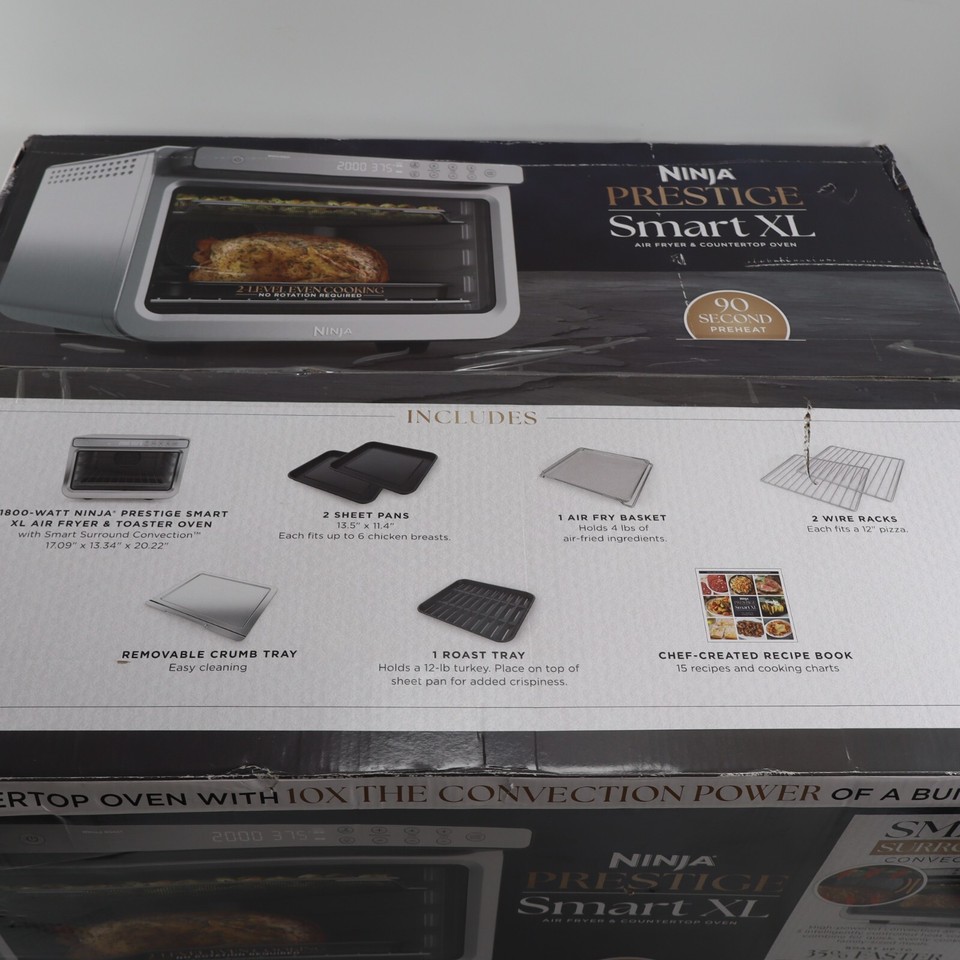 🔥Ninja Prestige Smart XL Countertop Air Fryer & Toaster Oven DT501 NEW ...