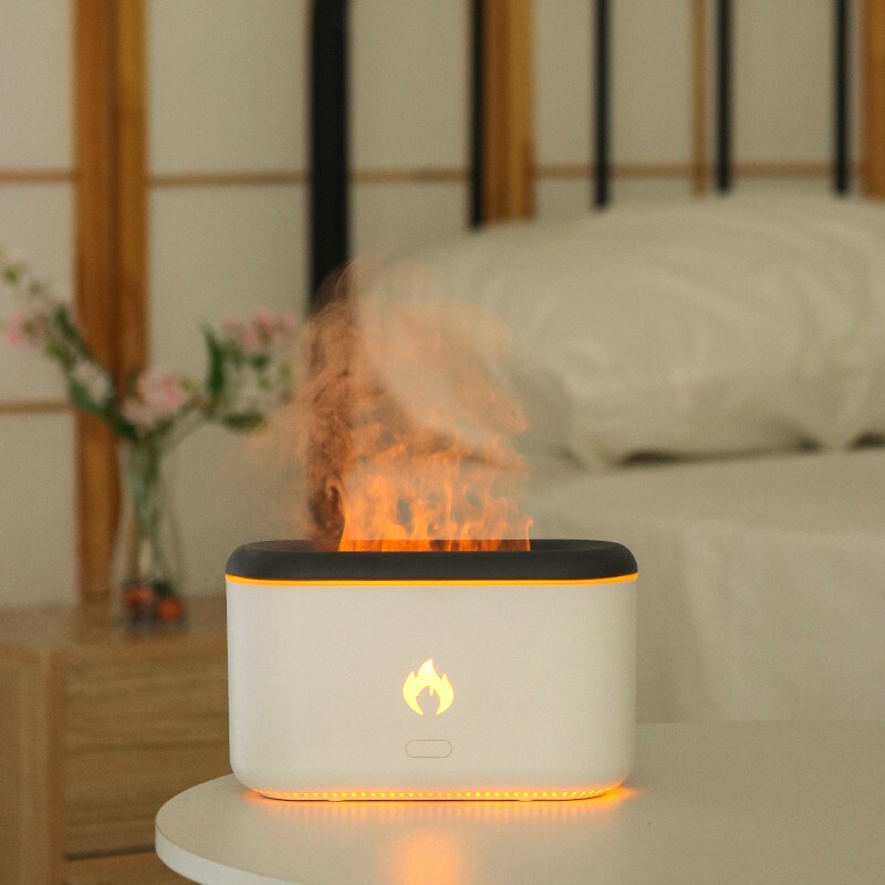 Essential Oil Flame Effect Diffuser. Home Aromatherapy, Air Humidifier ...