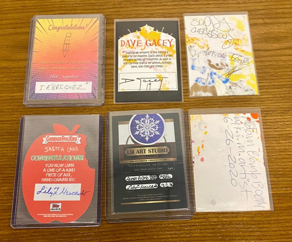 Rare GPK Adam Bomb Sketch 6 Card Lot! Garbage Pail Kids! 1 Official ...