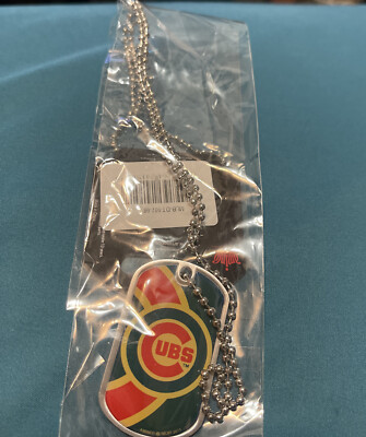 Chicago Cubs Dynamic Domed Dog Tag Necklace | eBay