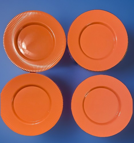 The Spring Shop,Plate Chargers, 8 count, orange , plastic | eBay