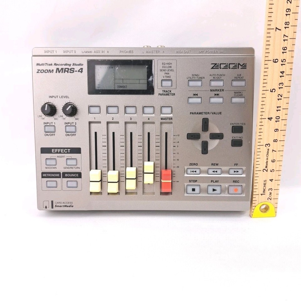 ZOOM MRS 4 Digital 4 Track Multi Track Recorder Portable Recording ...