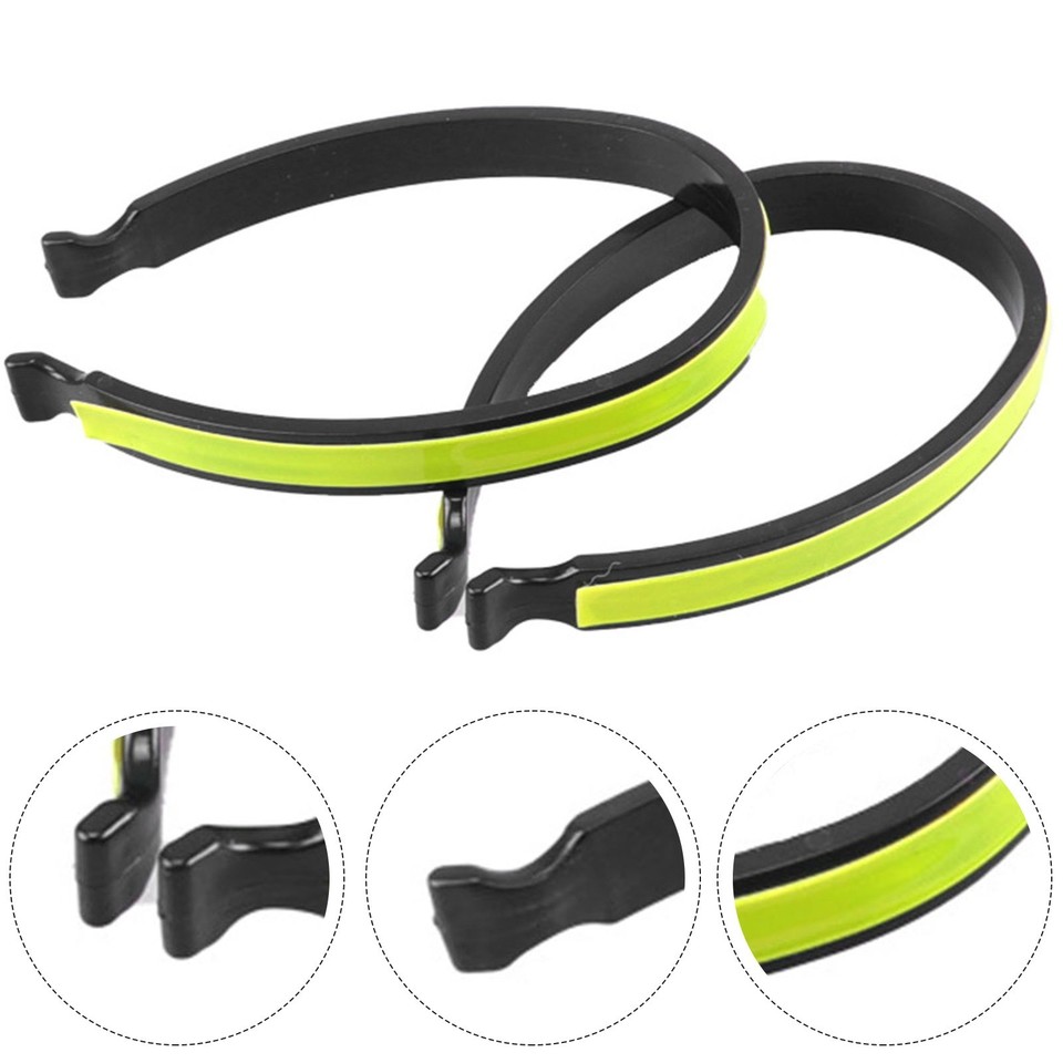 Elastic Reflective Bicycle Clips Choose from 2 or 4 Packs for Ultimate ...
