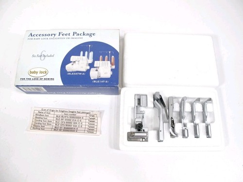 Baby Lock BLE1AT-FEET Accessory Feet Package - 6 Feet 98612834885| eBay