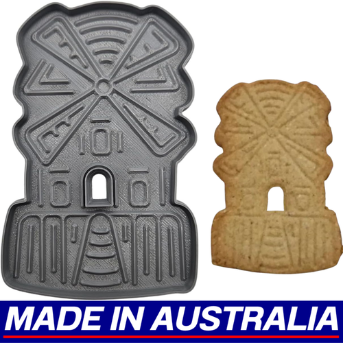 Dutch Windmill Speculaas Speculoos Spekulatius Cookie Cutter Stamp ...