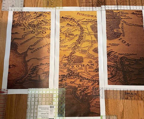 Lord Of The Rings /Hobbit Map Posters of Middle Earth on Canvas-3 ...