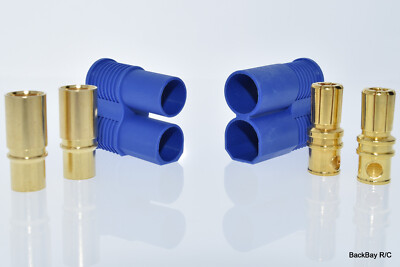EC8 8MM Bullet Connectors Plugs Male / Female Pair with Split Head Male ...