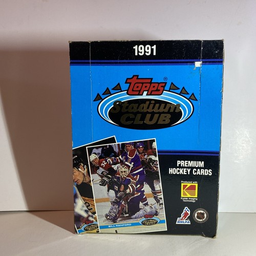 1991 Topps Stadium Club Premium NHL Hockey Card Box (36) Factory Sealed ...