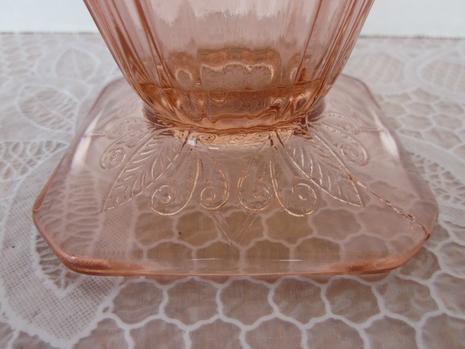 Lovely Vintage Jeannette Glass Co. ADAM Pink Depression 8" Pitcher ...