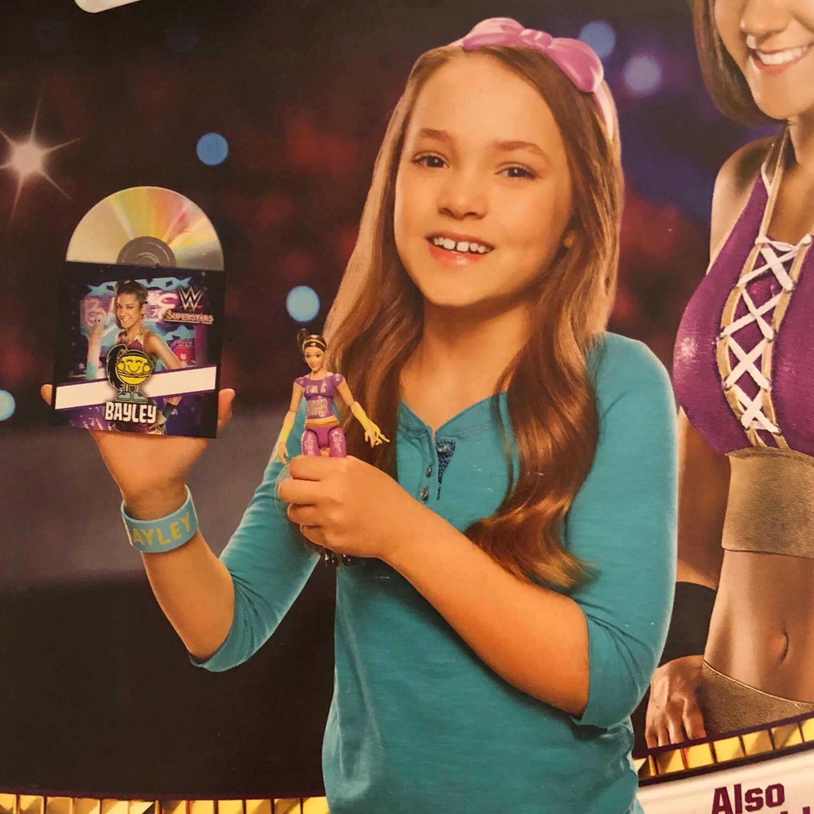 NEW Mattel WWE Superstar BAYLEY Ultimate Fan Pack Figure Headband ...