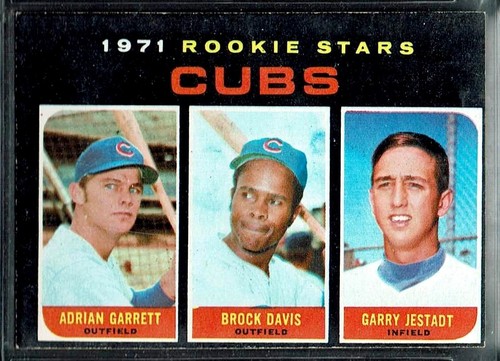 1971 TOPPS BASEBALL CUBS ROOKIE STARS GARRETT/DAVIS/JESTADT #576 EX-MT ...
