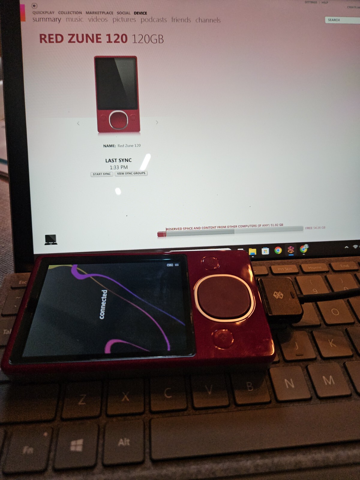 Microsoft Zune 120 Red (120 GB) Digital Media Player for sale online | eBay