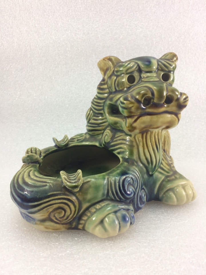 Antique Japanese Asian Lion Foo Dog Shi Shi Handmade Hand Painted ...