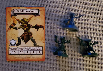 HEROQUEST: Jungles of Delthrak 2x Goblin Archers and Warlock 28mm D&D | eBay