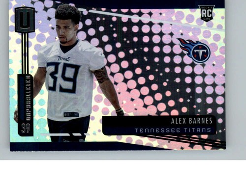 ALEX BARNES RC 2019 Panini Unparalleled #271 ROOKIE Titans ID:2489 | eBay