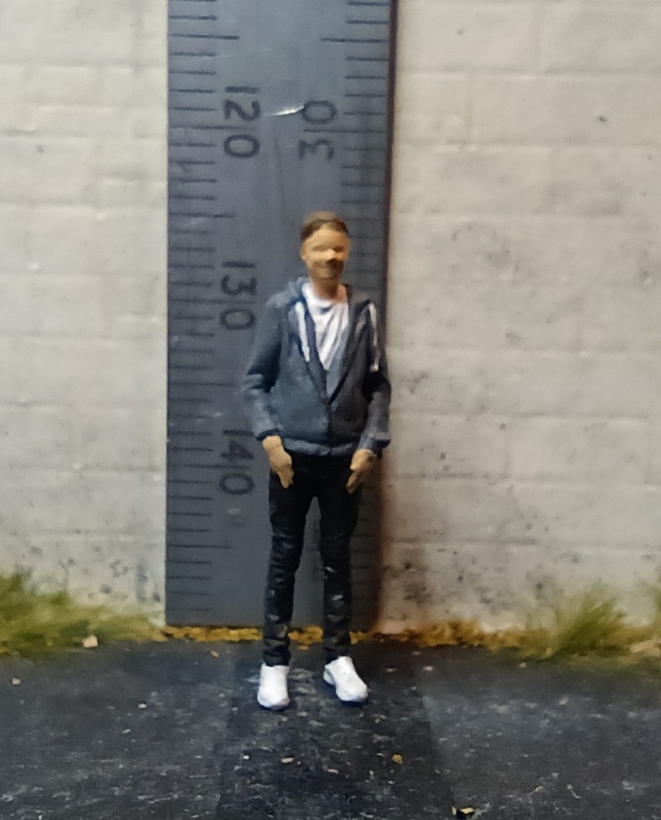 Hand painted OO gauge, 1:76 scale figure. Youth in hoodie | eBay UK