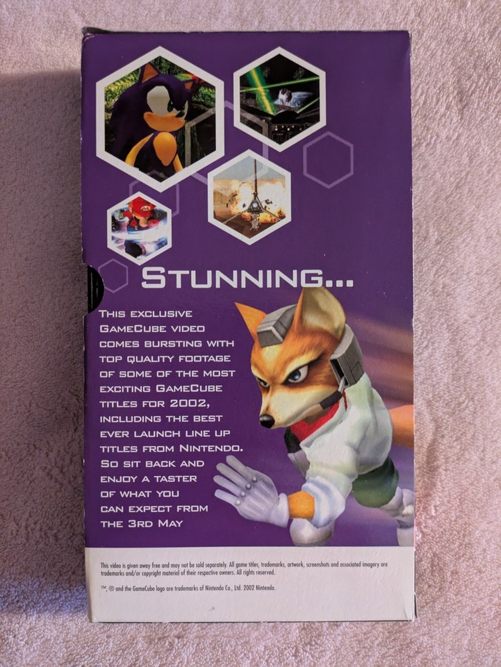 NINTENDO GAMECUBE VHS VIDEO TAPE (2002) VGC ELECTRONICS BOUTIQUE GAME ...