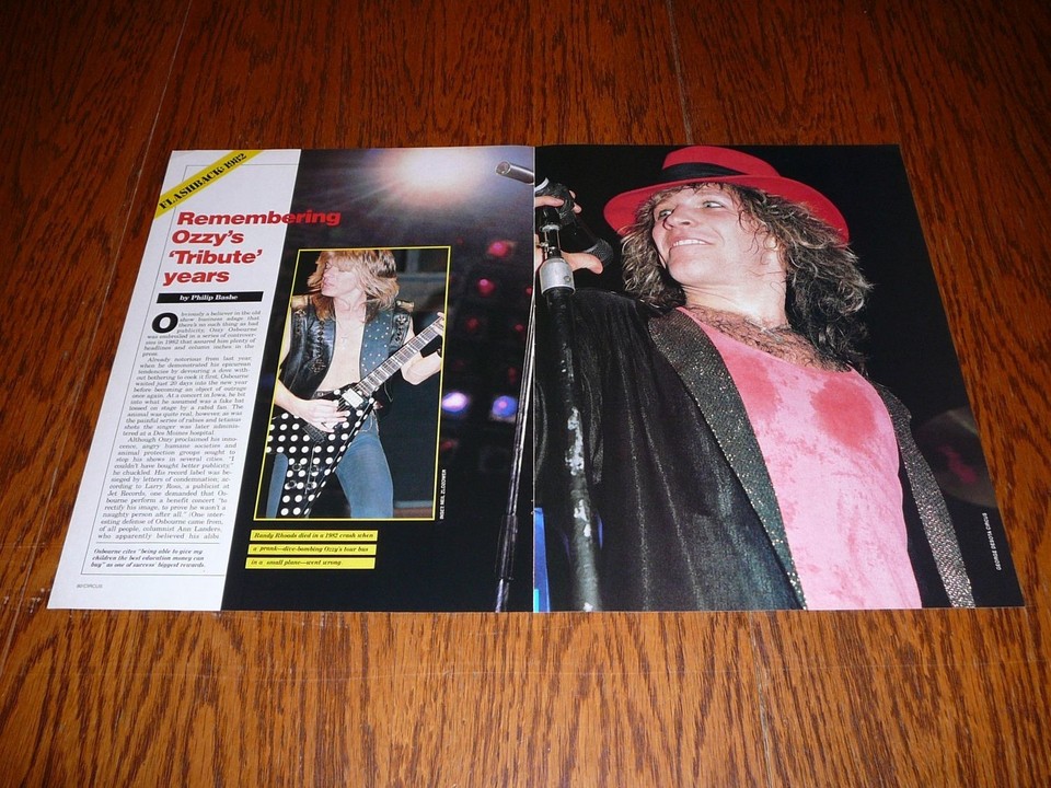 David Coverdale Whitesnake poster Jon Bon Jovi pinup Randy Rhoads ...