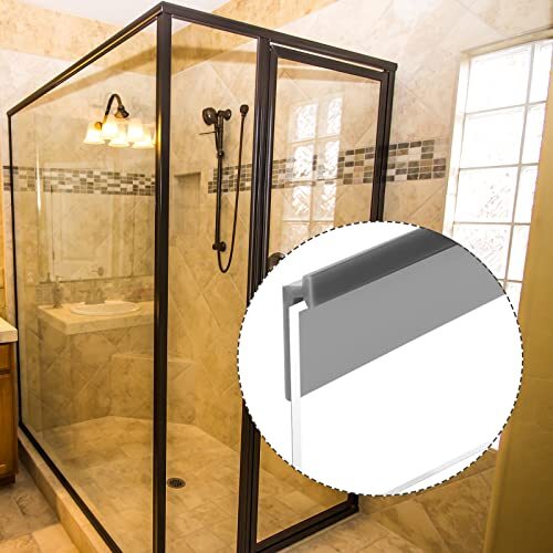 Silicone Shower Door Bottom Seal Strip Door Sweep Replacement for ...
