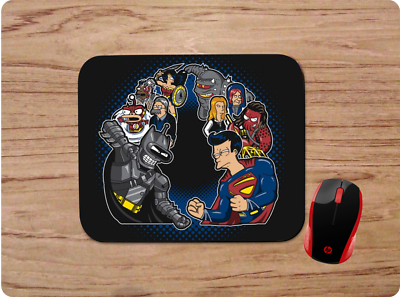 SUPER HERO FUTURAMA PARODY BLACK CUSTOM MOUSE PAD DESK MAT PC GAMING ...