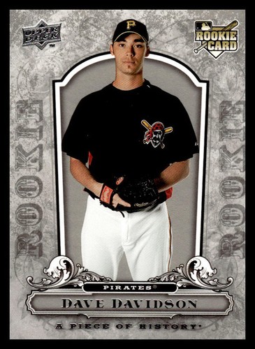 2008 Upper Deck A Piece of History Dave Davidson #135 RC Pittsburgh ...