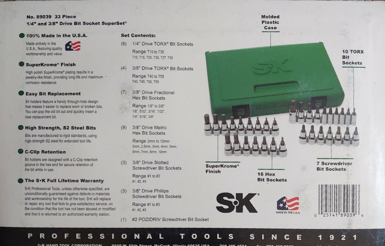 SK 89039 33pc Master Bit Socket Set for sale online | eBay