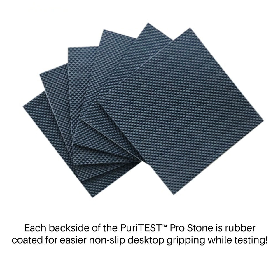 GTE GOLD TEST STONE Silver Platinum Testing Scratch Tester Touchstone ...