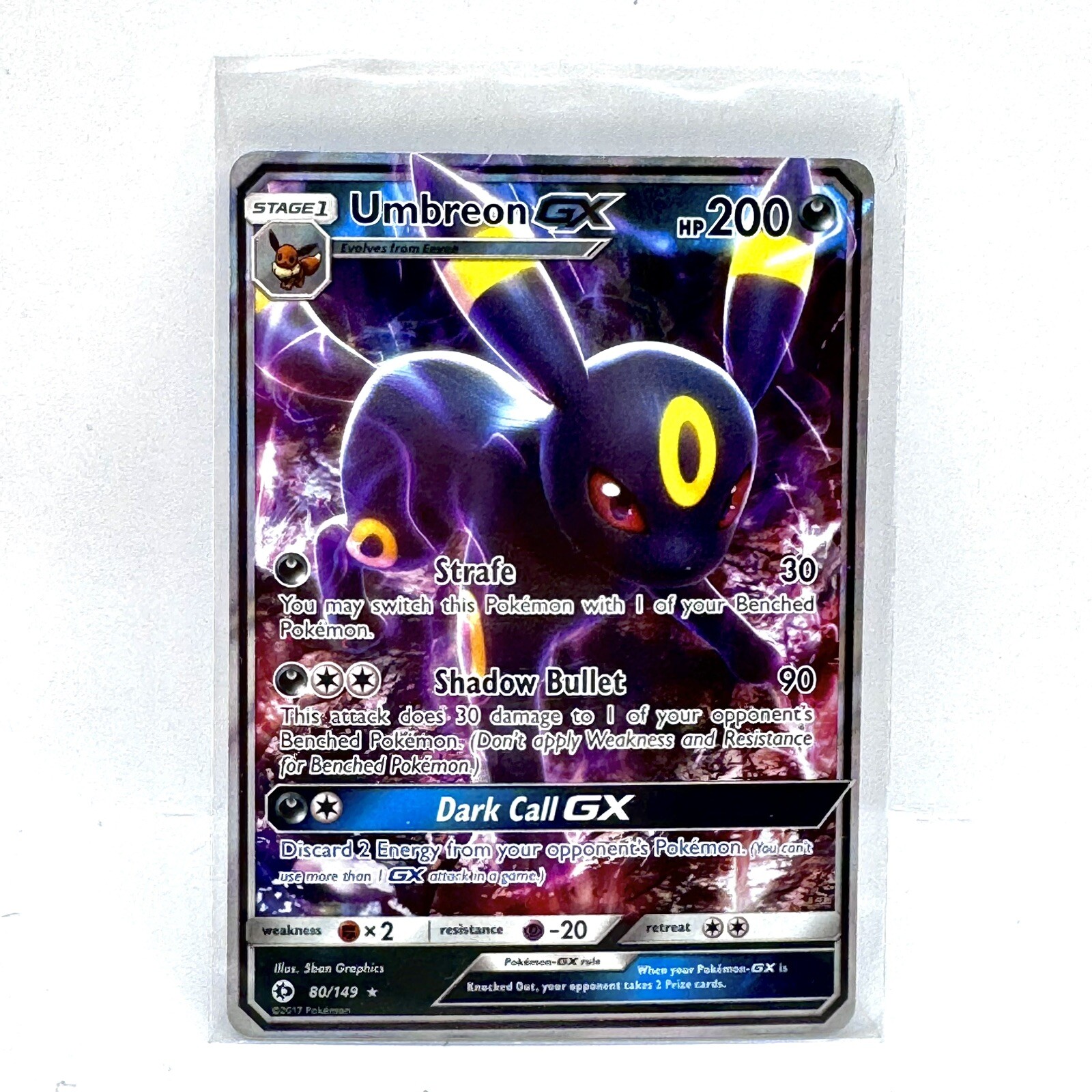 Pokémon TCG Umbreon GX Sun & Moon 80/149 Holo Ultra Rare NM | eBay