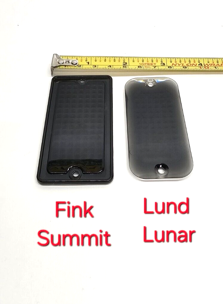 (5) Flat Replacement Lund Lunar Truck Sun Visor Light Lens Lenses ...