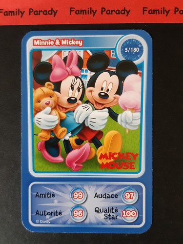 Minnie & Mickey 5/180 Carte Disney/Pixar Mickey Mouse Auchan 2010 ...
