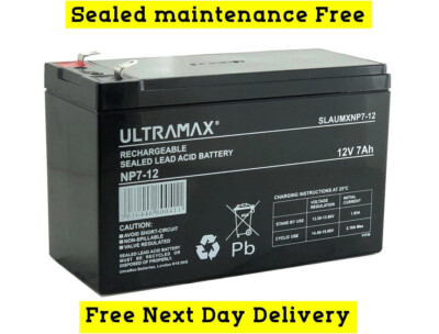 Universal Power 12 Volt 7 Ah (UB1270) Replacement Ultramax 12V 7Ah ...
