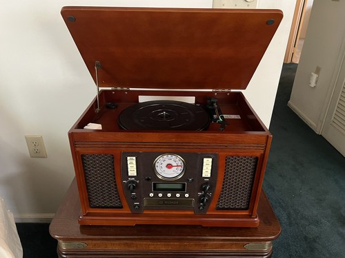 LP & 78s Record Player/Turntable/Radio-Vintage Wood Look | eBay