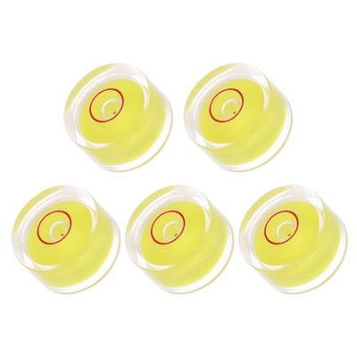 5pcs Small Circular Bubble Spirit Levels 15x8mm Tiny Level Leveling ...