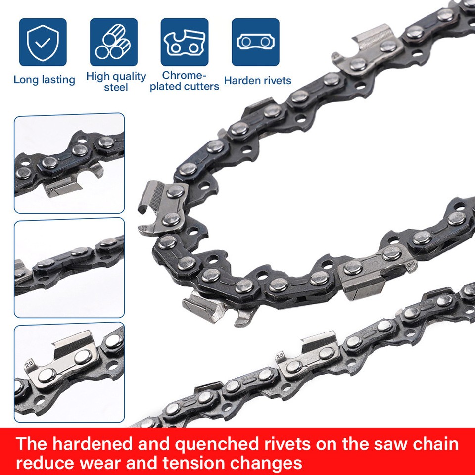 16'' 18'' 20'' Chainsaw Chain Blades 64/72/76DL Full-Chisel 0.325 ...