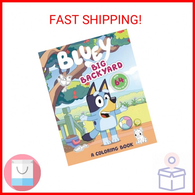 Bluey: Big Backyard: A Coloring Book | eBay