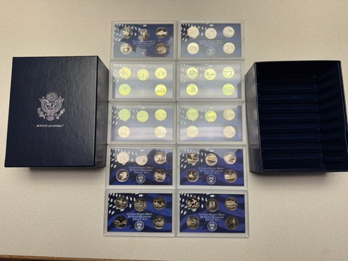 us mint 50 state quarters proof set complete 1999-2008 | eBay