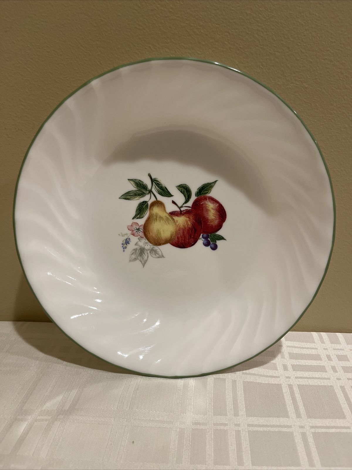 Corelle Bowl Chutney Pattern Pears & apples Bowl 8” Swirled | eBay
